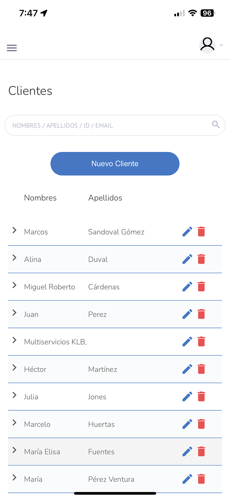 Manejo de Clientes – e-recibos HelpDesk